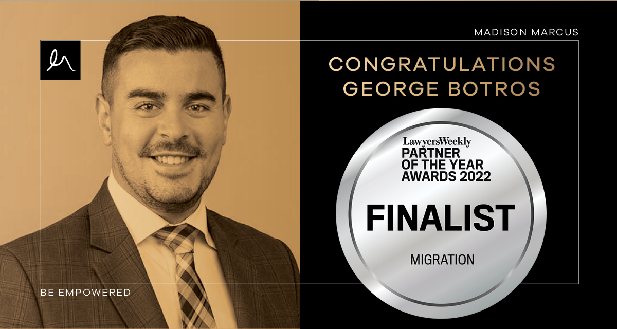 GEORGE BOTROS shortlisted for Partner of the Year Awards 202 - Madison ...